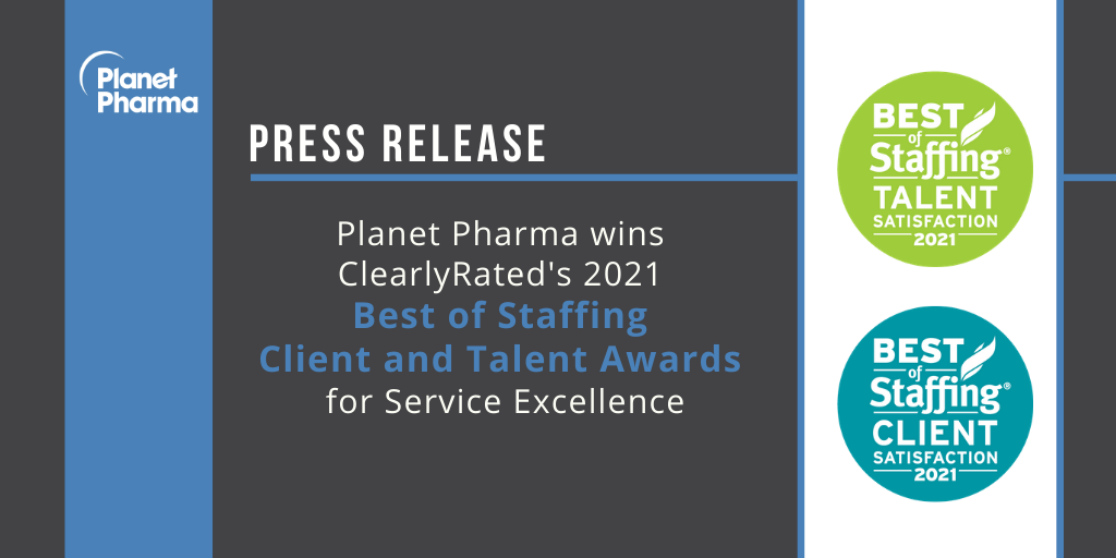 Planet Pharma Wins ClearlyRated’s 2021 Best of Staffing Client and ...